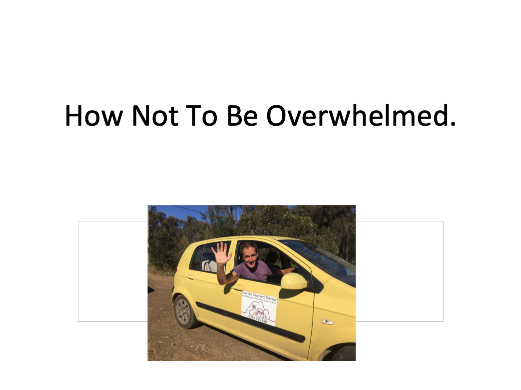 How To Be Not Overwhelmed (in Nature and Elsewhere.) The Restoration of ...